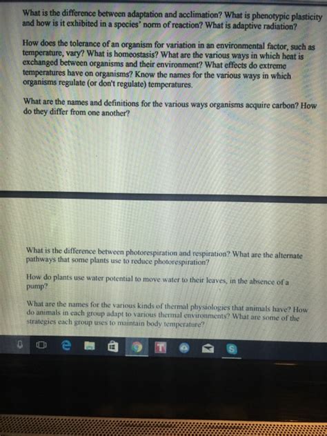 Solved What Is The Difference Between Adaptation And Chegg
