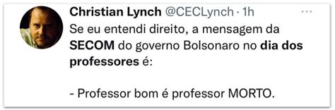Governo Resgata Mortes De Educadores Para Homenagem Ao Dia Dos Professores