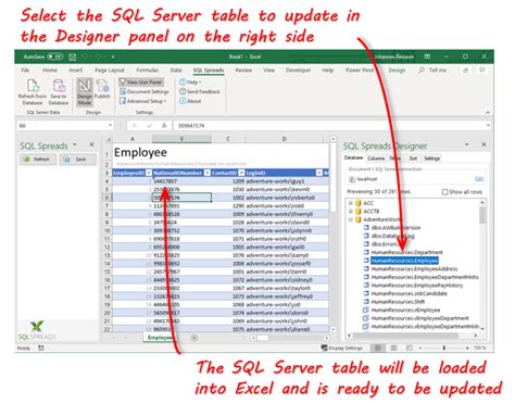 How To Use The Sql Spreads Excel Add In To Import Data Into Sql Server