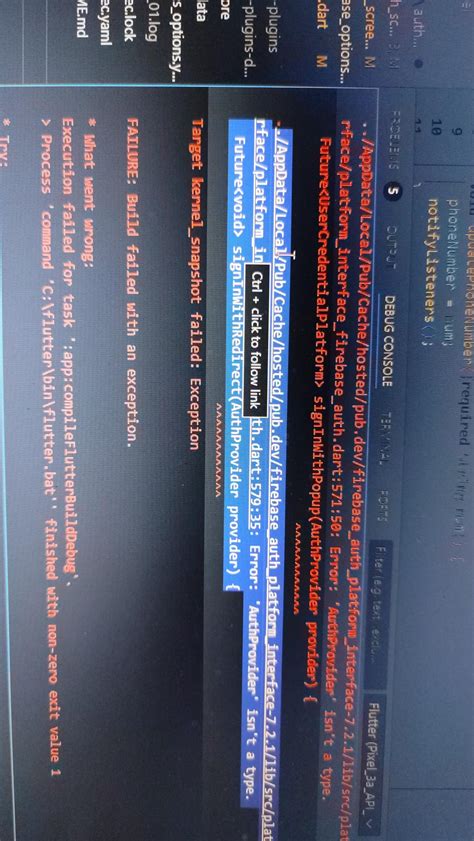Issues On Debugging Emulator Rfirebase