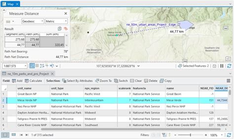 how to calculate distances between features in arcgis pro geospatial training services