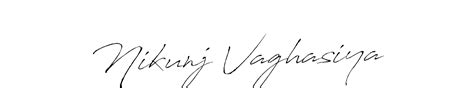 97 Nikunj Vaghasiya Name Signature Style Ideas Fine E Sign