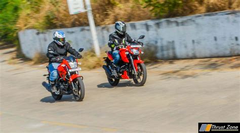 Hero Xtreme R Vs Apache RTR Comparison Review Thrust Zone