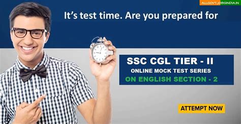 SSC CGL Tier II Free Mock Test For English Language And Comprehension