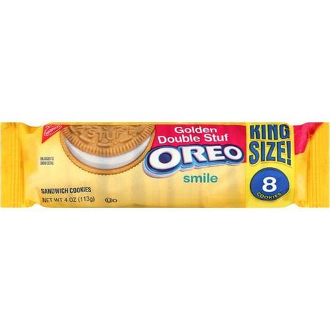 Nabisco Oreo Golden Double Stuf Sandwich Cookies 8 Count 4 Oz