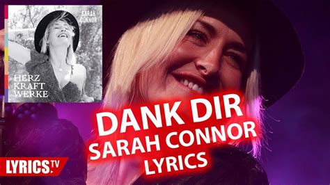 Dank Dir LYRICS Sarah Connor Lyric Songtext Album Herz Kraft