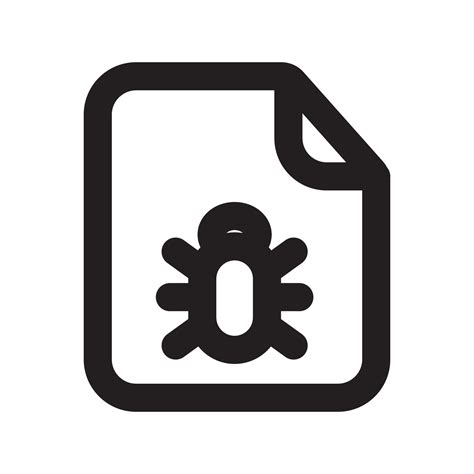 Bug Files Icon With Outline Style 10796883 Vector Art At Vecteezy