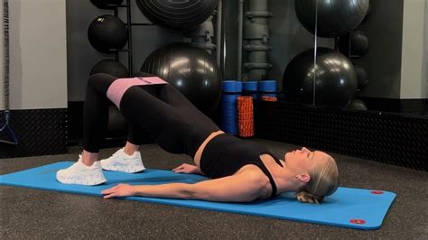 Glute Bridge Hold Exercise Demo Youtube