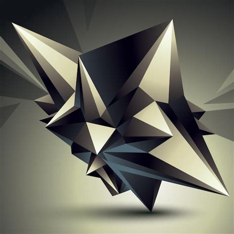 Premium Vector Spatial Vector Monochrome Digital Object Isolated 3d