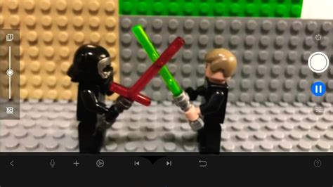 Kylo Ren Vs Luke Skywalker Battle Youtube