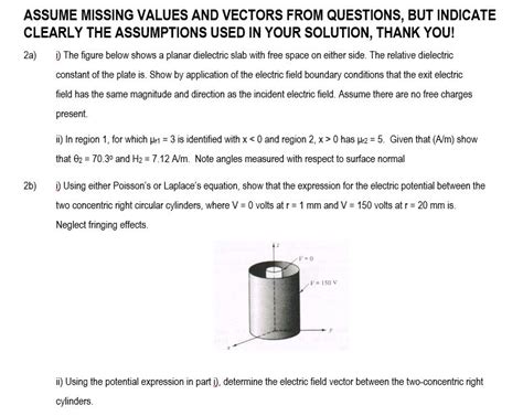 Solved The Figure Below Shows A Planar Dielectric Slab With