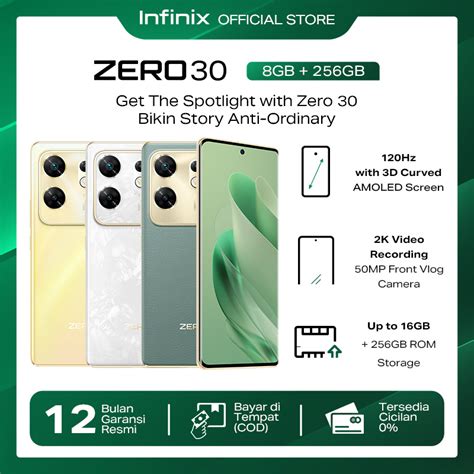 Jual Infinix Zero 30 4g 8 256 Di Seller Infinix Smartphone Official Store Gudang Blibli Blibli