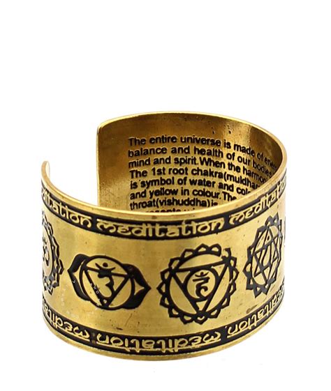 Seven Chakra Brass Bracelet Creativehand Nepal