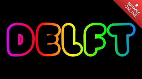 Delft Text Effect Generator