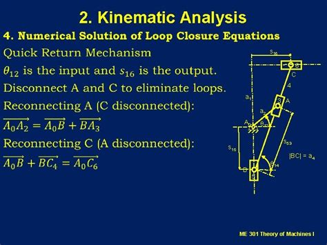 2 Kinematic Analysis S 16 6 C 4