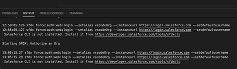 Some Sfdx Commands From Command Palette Shows Salesforce Cli Not
