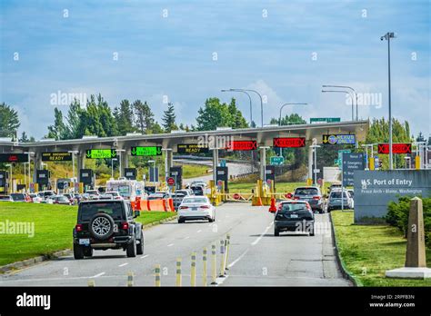 Us Canada Border Peace Arch Washington State Usa Border Crossing