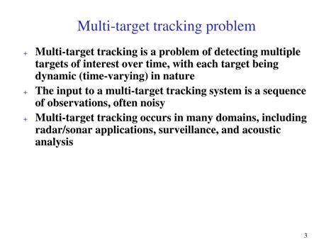 Ppt A Hidden Markov Model Framework For Multi Target Tracking