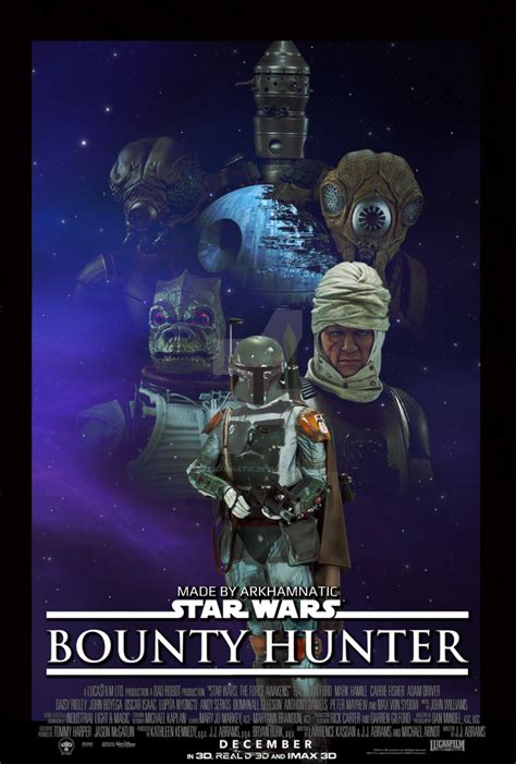 Star Wars Bounty Hunter Movie Poster By Arkhamnatic On Deviantart
