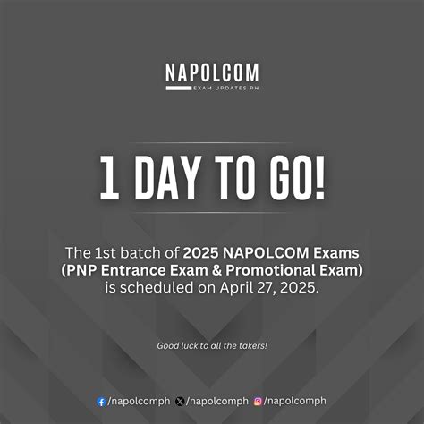 Napolcom Exam Na Bukas 🎉 This Years 1st Batch Of 2025 Napolcom