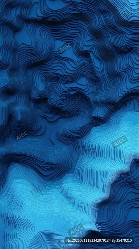 Ai创作图蓝色波纹唯美线条 蓝色波浪数码印花纹理 波浪立体纹理 波浪疏密底纹 艺术弯曲肌理纹 炫酷浪波线条 浪涛翻滚包装底纹 抽象波浪线条纹理雅 线型云丛高级流云图案 蓝色流动感背景 另类波浪