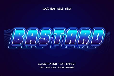 Bastard Text Effect Graphic By 4gladiator Studio44 Creative Fabrica