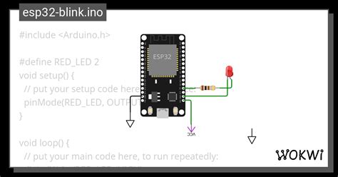 Esp32blink Wokwi Esp32 Stm32 Arduino Simulator