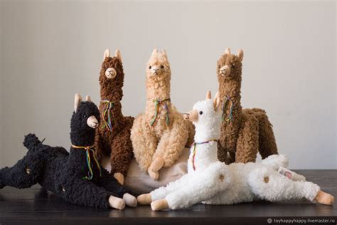 Альпака игрушка мягкая игрушка лама ручной работы КОРИЧНЕВАЯ – купить ...