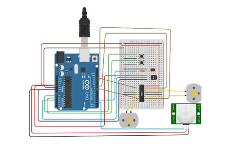 Circuit Design Smart House Lighting And Temperature Control Tinkercad