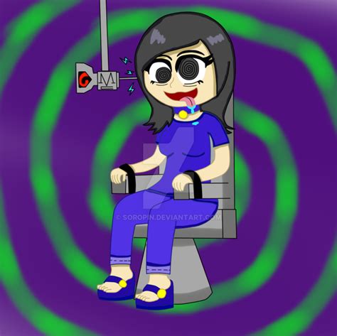 Hypnohub Black Hair Bondage Brain Injection Crossed Eyes Drool Female