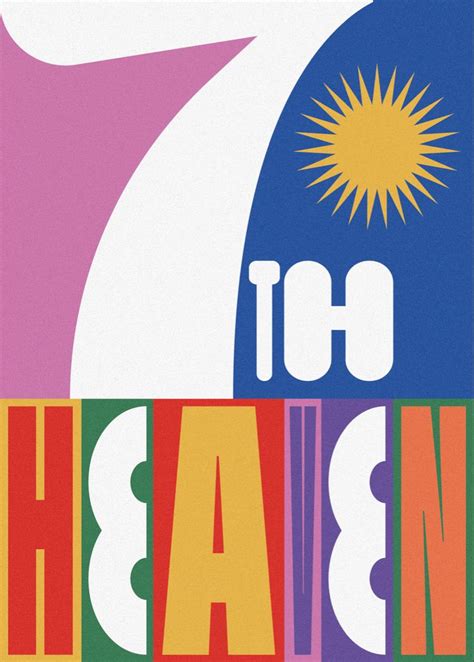 7th Heaven Poster Typography Art