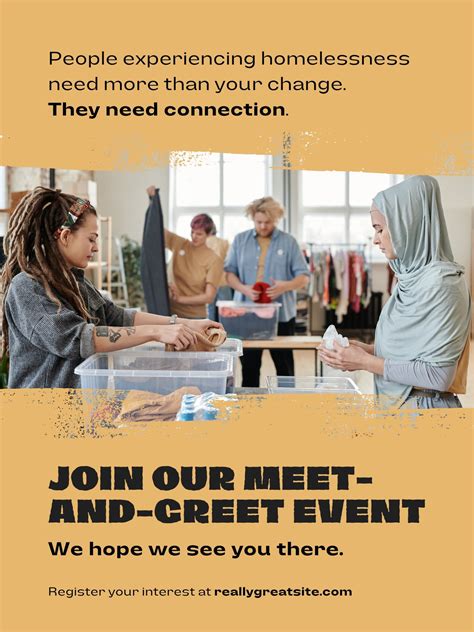 Page 2 Free Custom Printable Homelessness Poster Templates Canva