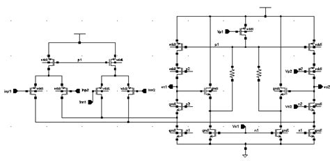 Schematic Of The Proposed Differential Difference Amplifier Download Scientific Diagram