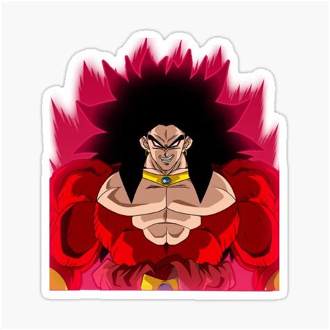 Train Insaiyan Super Dragon Ball Heroes Broly Super Saiyan 4 Sticker For Sale By