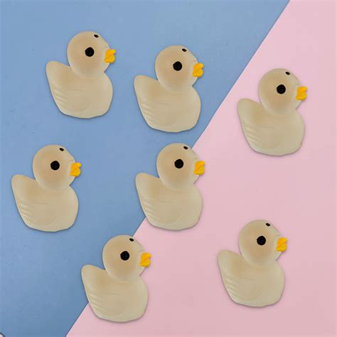 10pcs Duck Crafts Cute Decorative Mini Luminous Tiny Duck Toy Doll
