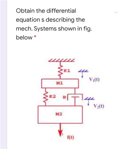 Answered Obtain The Differential Equation S Bartleby