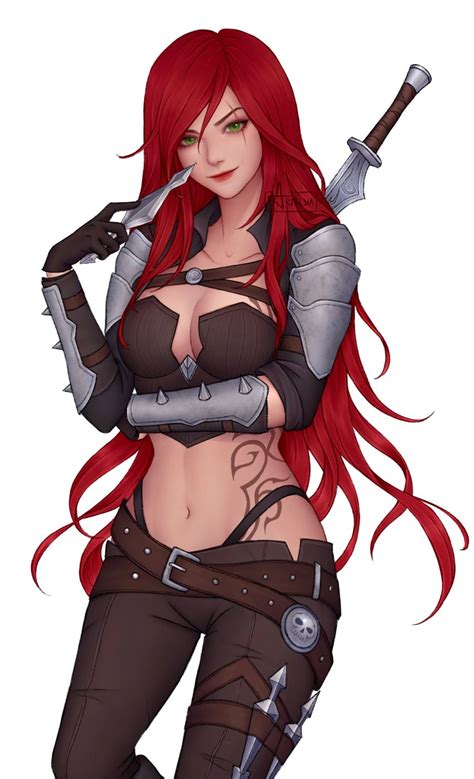 Katarina League Of Legends Drawn By Artelsia Danbooru