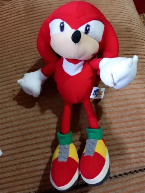 Knuckles Soft Toy Teddy Plush Sonic The Hedgehog Sega Excellent £