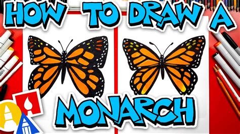 How To Draw A Monarch Butterfly YouTube