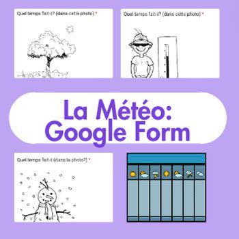 French Weather Google Form La Météo by FranCLAIS All Day TPT
