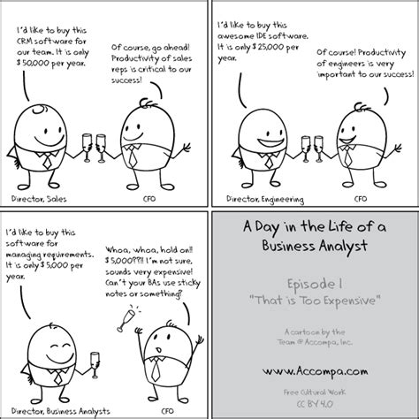 Business Analyst Comic That Is Too Expensive Business Analyst