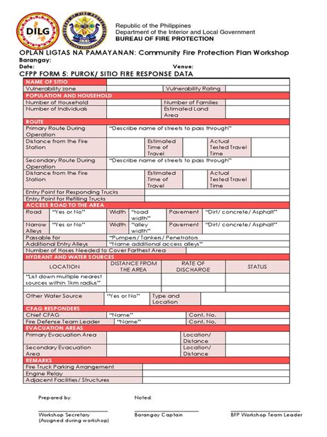 Olp Form 6 Pdf Fire Engine Road