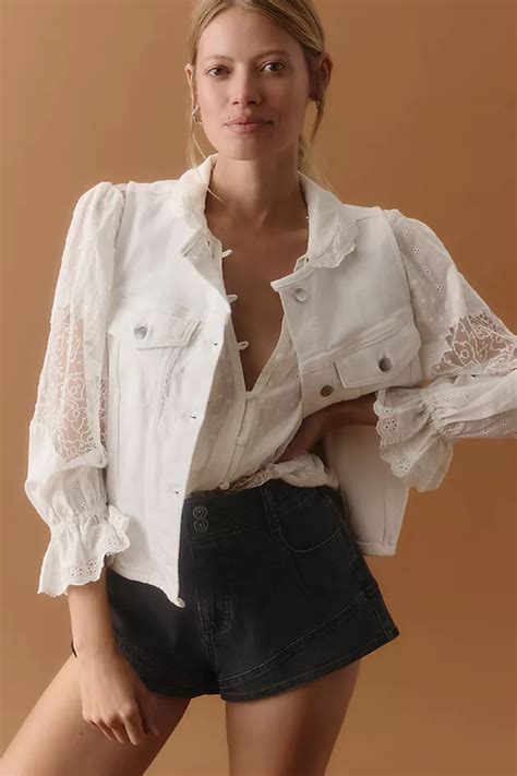 Pilcro Collarless Denim Vest Anthropologie