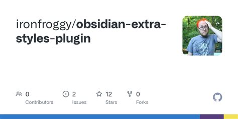 GitHub Ironfroggy Obsidian Extra Styles Plugin
