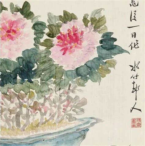 这位大总统的画，清新洒脱徐世昌国画纸本