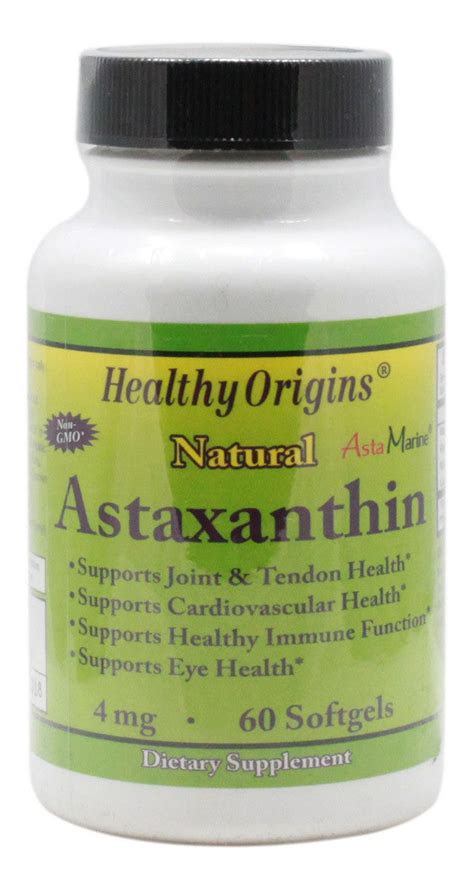 Astaxanthin 4 Mg 60 Softgels