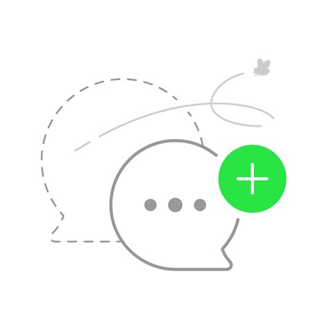 No Chat Or Messages Yet Tap To Add Concept Illustration Flat Design