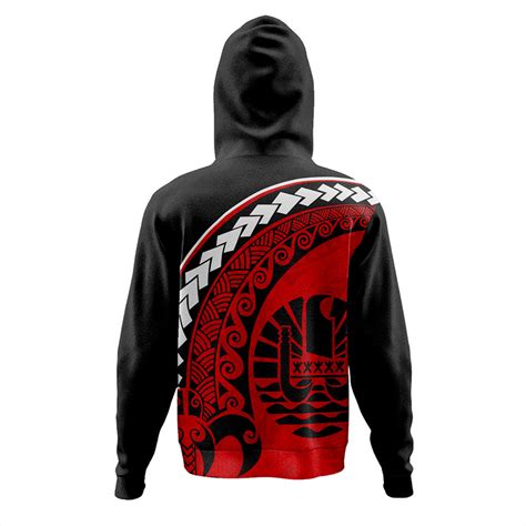 Tahiti Hoodie Turtle Polynesian Tribal Coat Of Arms