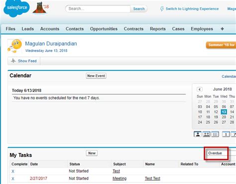 How To View And Handle Overdue Tasks In Salesforce Infallibletechie