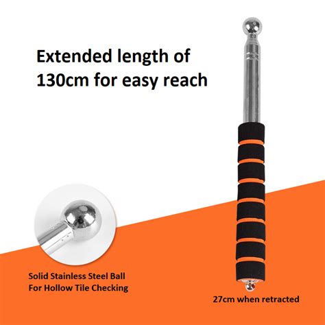 Extendable Tapping Rod Tiles Checker Marble Brick Defect Check Hollow